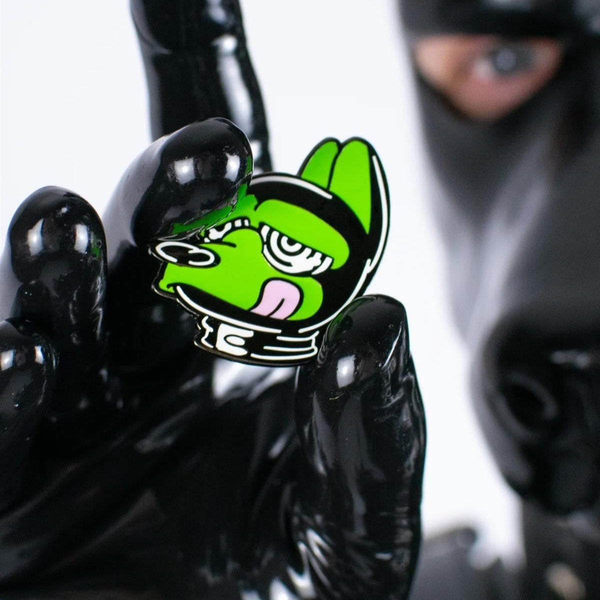 Hypnosis Dog Enamel Pin Green | James Newland Illustration – REGULATION