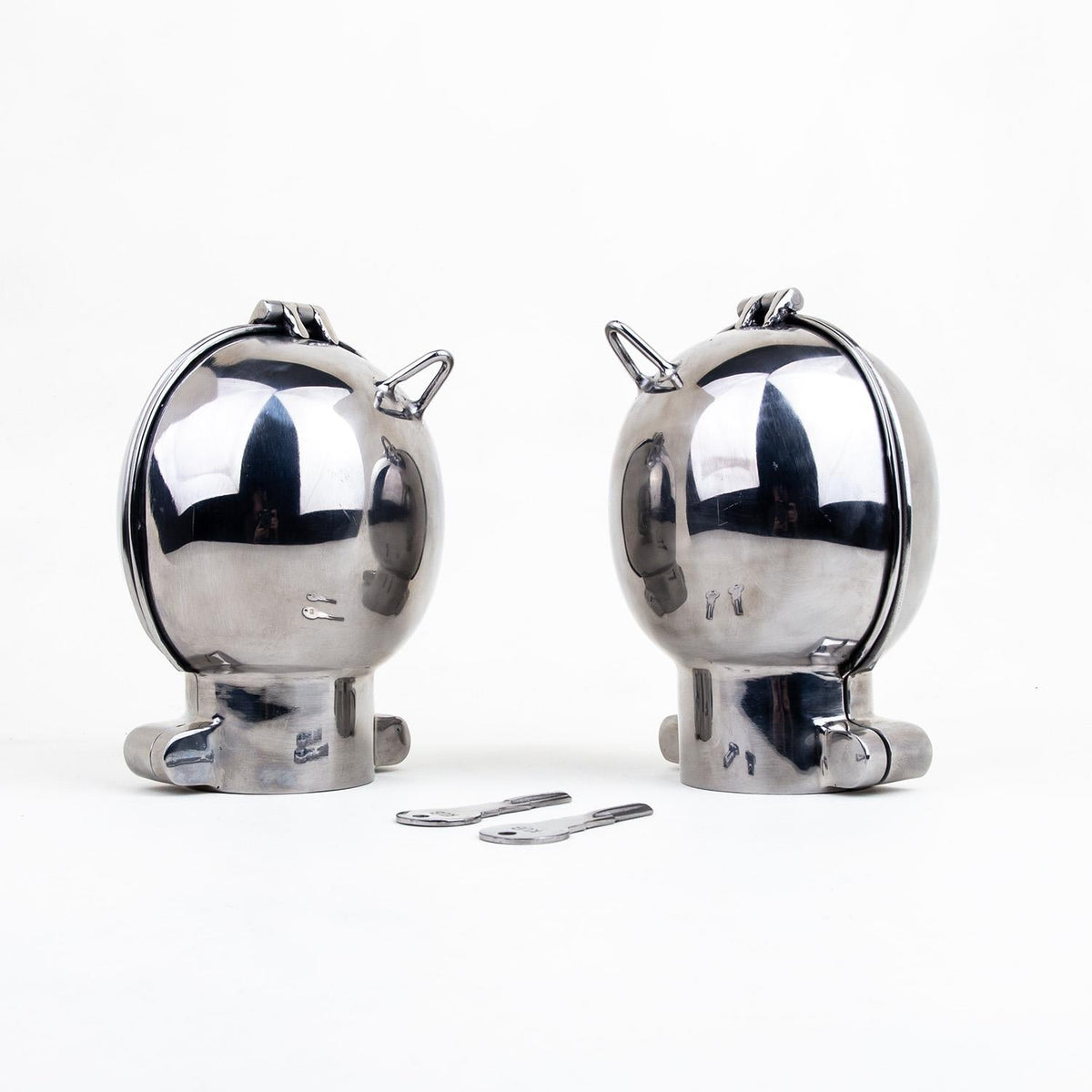 Stainless Steel Ball Mitts - Snap Shut Locks & Grab Handle | Fetters ...