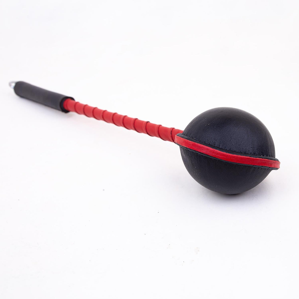 The Orb - Leather Ballbusting Paddle, Black & Red | Fetters – REGULATION